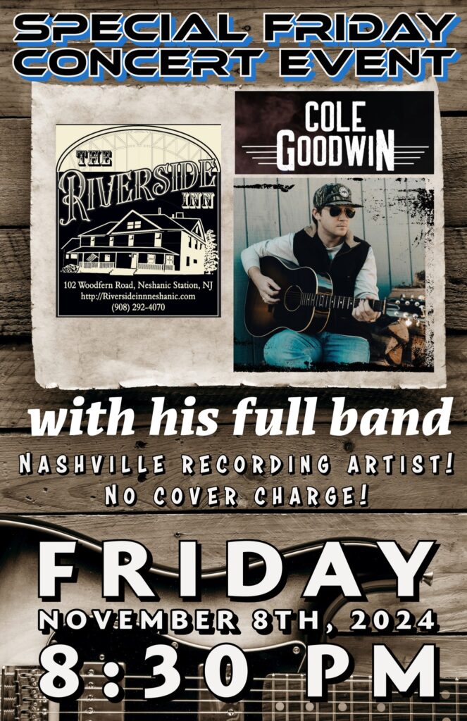 Riverside Inn presents Nashville artist Cole Goodwin | Visit Somerset ...